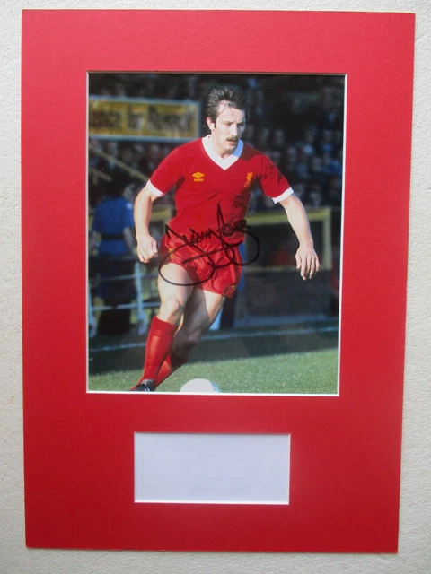 LIVERPOOL 70S LEGEND JIMMY CASE HAND SIGNED 1977 A3 MOUNTED PHOTO ...