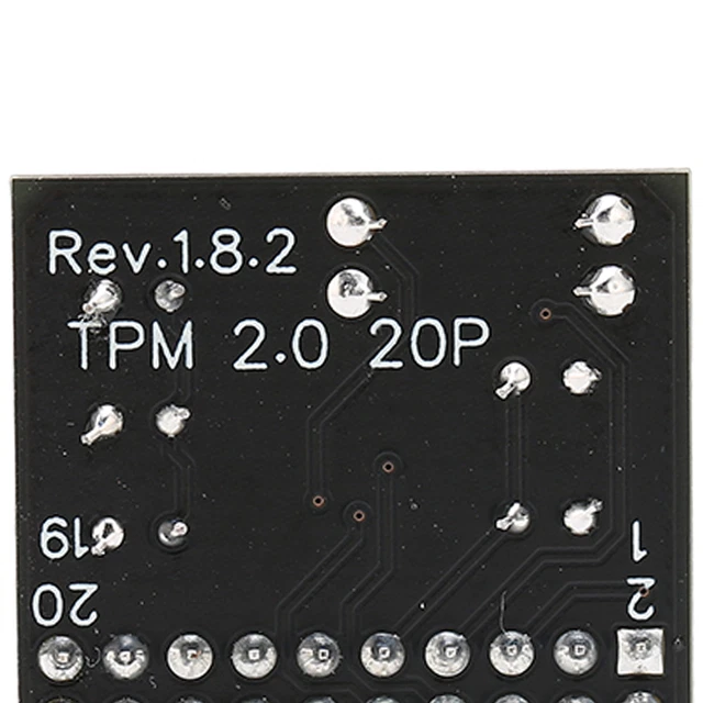 SPI TPM2.0 MODULE TPM 2.0 Module 20 Pin High Safety For Mainboard For ...