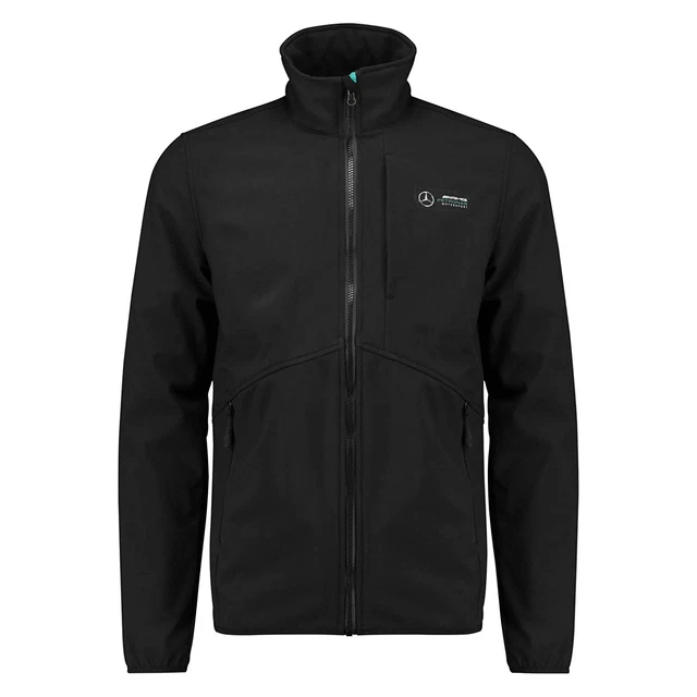 MERCEDES AMG PETRONAS F1 team men's soft shell jacket black size S ...