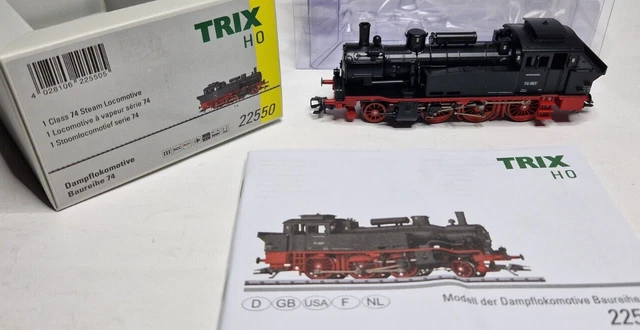 TRIX H0 - 22550 - Dampflok BR 74 867 der DB - Digital + Sound - EUR 189 ...
