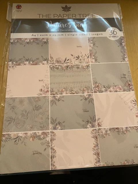 THE PAPER TREE - Nature”s Song - 36 A4 Insert Decorative Papers - New £ ...