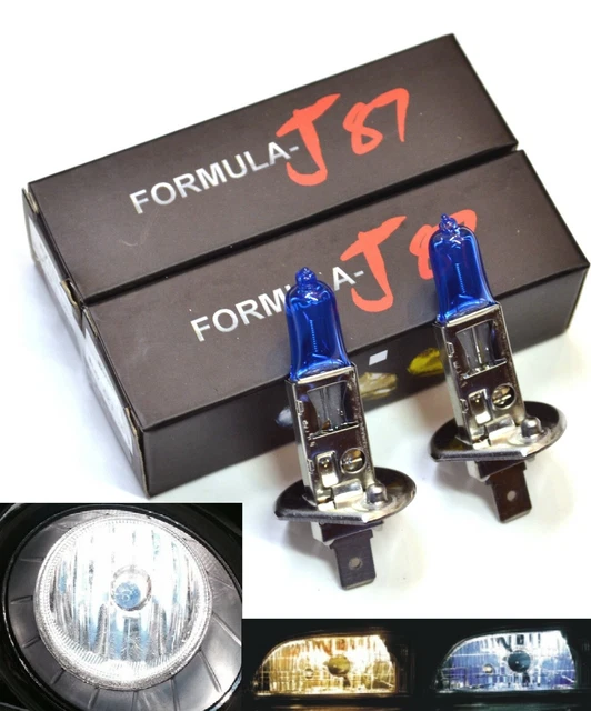 HALOGEN H1 55W 5000K White Two Lightweight Fog Spare Bulbs Game Socket ...