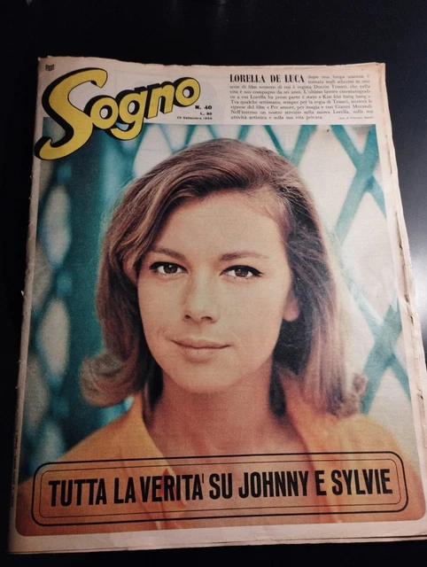 FOTOROMANZO RIVISTA SOGNO N.40/1966Sylvie Vartan E Johnny-Corrado Pani ...