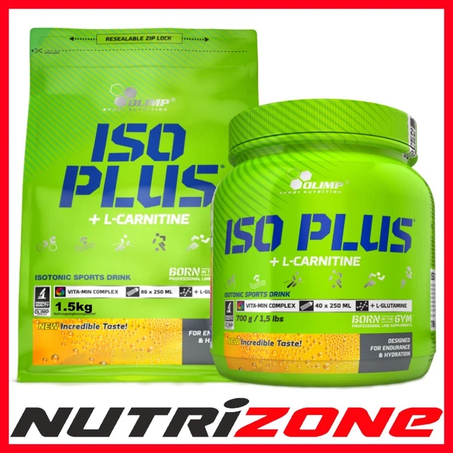 OLIMP ISO PLUS L-Carnitine Isotonic Energy Drink Carbs Calcium Vit C Powder £20.50 - PicClick UK