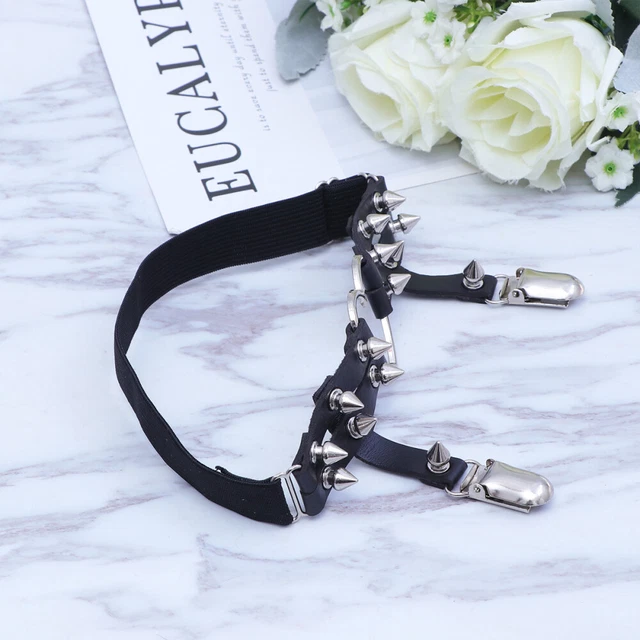 GARTER BELTS GOTHIC Garter Belt Punk Leg Harness Garter Straps £8.15 ...