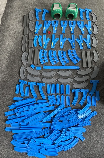 Tomy TrackMaster Track Pieces Used Tomy TrackMaster Blue Track Pieces ...