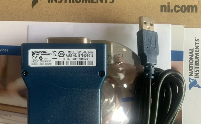 NATIONAL INSTRUMENS NI GPIB-USB-HS Interface Adapter IEEE 488 New In ...