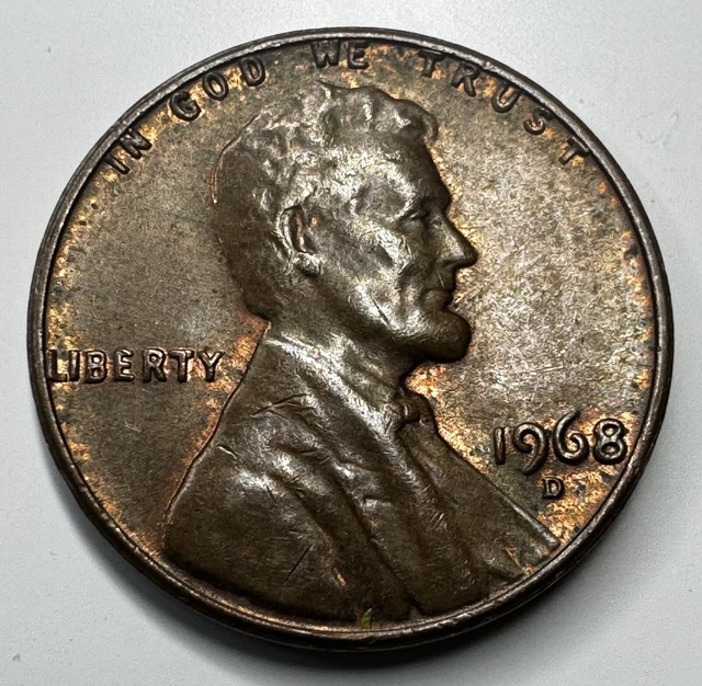 1968 D LINCOLN Memorial Penny with varieties and errors-DDO,DDR,Wide AM ...