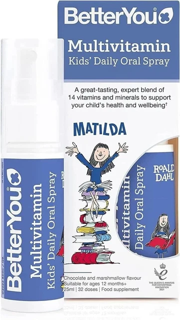 BETTERYOU MULTIVITAMIN KIDS Daily Oral Spray - 25ml £5.45 - PicClick UK