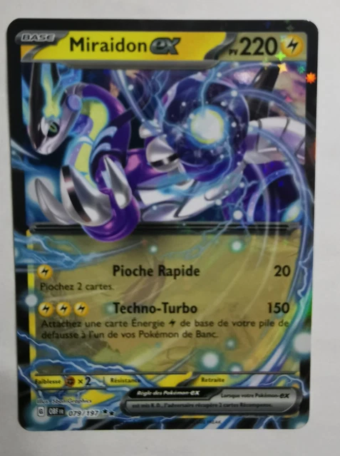 CARTE POKÉMON MIRAIDON EX 079/197 Flammes obsidiennes EV03 EUR 4,00 ...