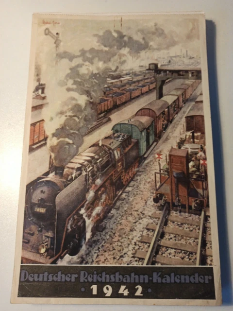 ORGINAL DEUTSCHER REICHSBAHN-KALENDER 1942 einmalig topp selten !! EUR ...