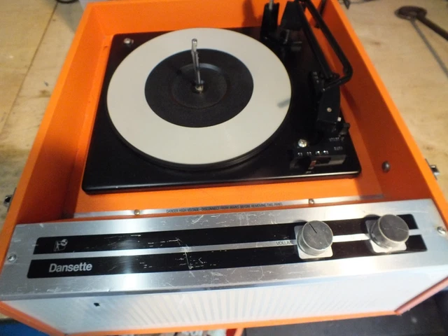 TANGO ORANGE 1950S Dansette Record Player - Model DRP 19 £63.10 ...