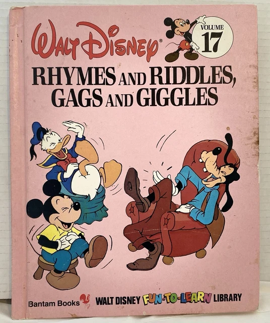 WALT DISNEY RHYMES AND RIDDLES GAGS AND GIGGLES VOL 17 Vintage 1983 ...
