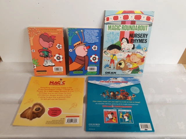 THE MAGIC ROUNDABOUT Book Bundle x5 Dougal, Ermintrude, Nursery Rhymes ...