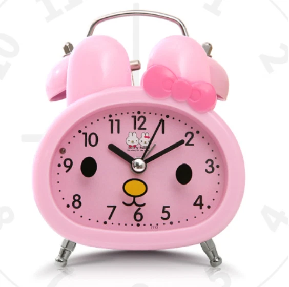 HELLO KITTY H Anime Cat Kawaii Table Clock Kids Alarm Clock Night Led ...