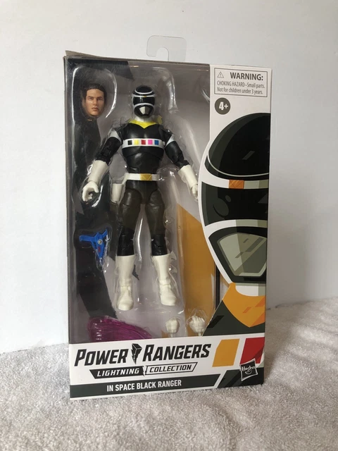 HASBRO POWER RANGERS in Space Black Ranger Lightning Collection. 6 Inch ...