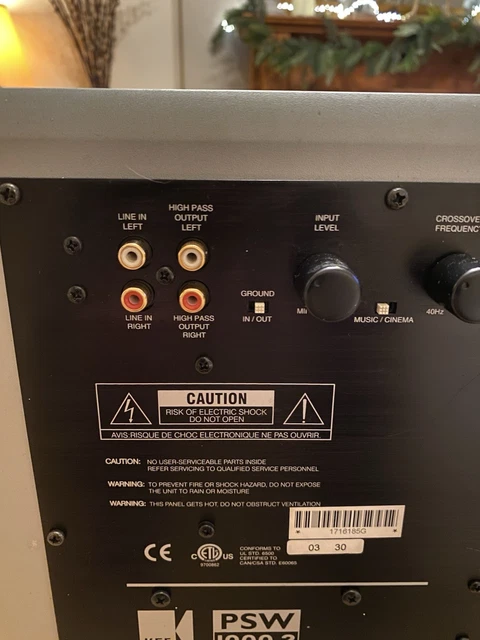 KEF PSW-1000-2 109 Watts Active Sub. £155.66 - PicClick UK