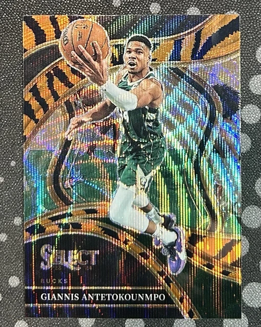 2023-24 PANINI SELECT Giannis Antetokounmpo Tiger Prizm SSP Courtside ...
