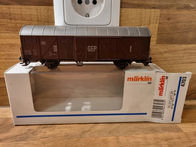 MÄRKLIN H0 4703 DB deutscher gedeckter Güterwagen GEP" in OVP EUR 7,32 - PicClick FR
