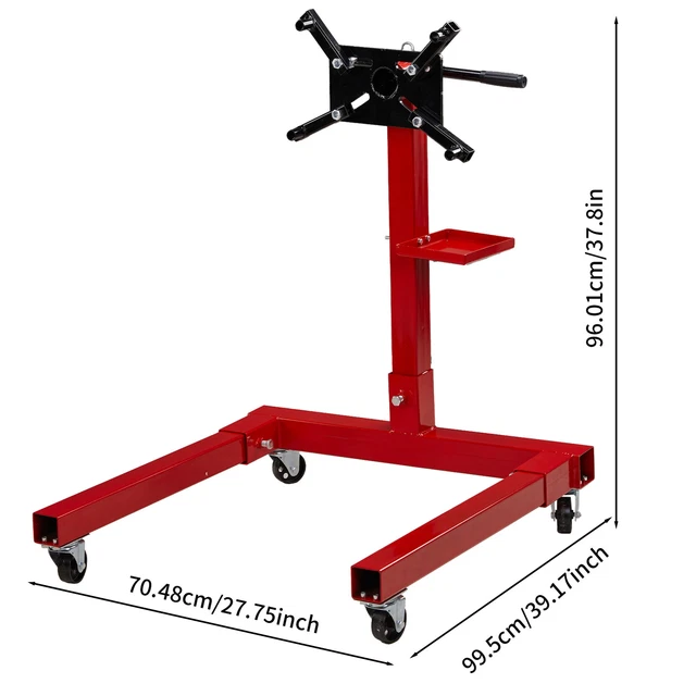 1250 LBS ENGINE Stand | Motor Hoist Dolly Mover Car Auto Repair Rebuild ...