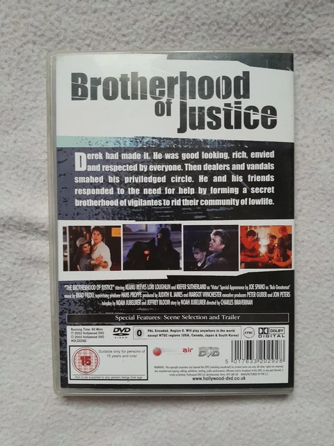 BROTHERHOOD OF JUSTICE Movie. (DVD, 2003) Keanu Reeves with Special ...