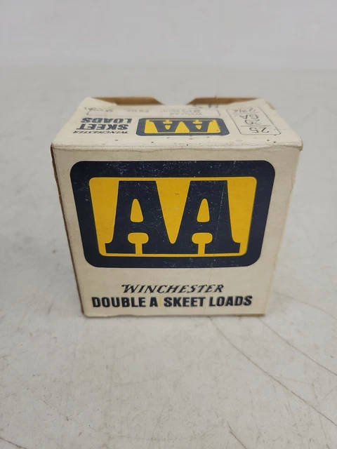VINTAGE WINCHESTER AA Double A skeet shot shells 20 gauge box only $17. ...