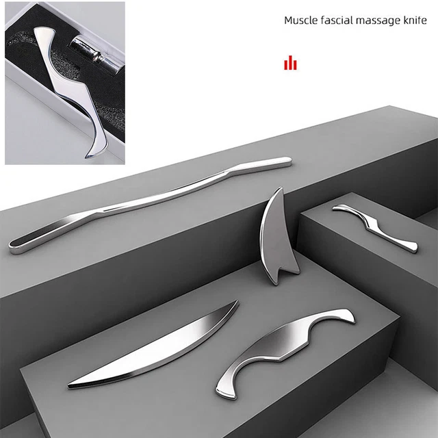 1*STAINLESS STEEL FASCIAL Knife Gua Sha Scraping Massage Tool ...
