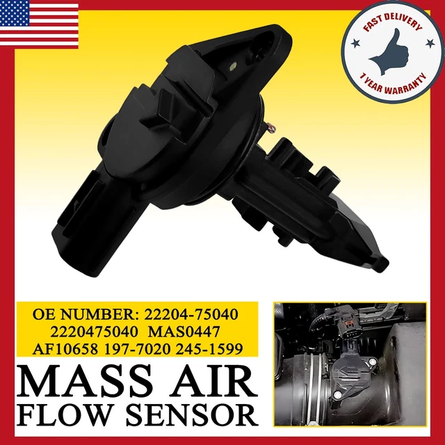 MASS AIR FLOW Sensor Meter MAF For Toyota Lexus 2220475040 197-7020 245 ...