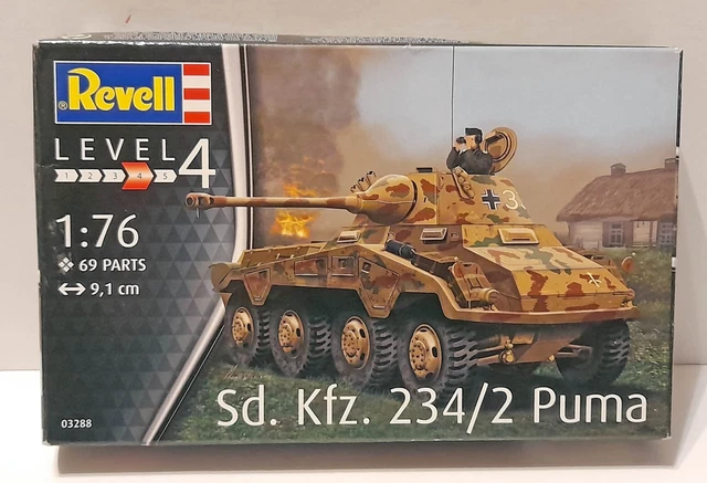 REVELL SD.KFZ. 234/2 Puma Tank 1/72 Scale Model Kit Sealed Box £5.45 ...