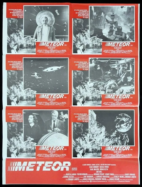 METEOR ORIGINAL AUSTRALIAN PHOTO SHEET Movie Poster Sean Connery Sci Fi ...