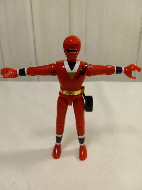 SELTENE 1995 BANDAI Kakuranger Ninja Sentai Power Rangers rote 4,5 ...