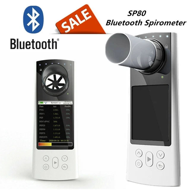 ESPIRÓMETRO DE MANO CONTEC SP80B con software de PC dispositivo de volumen pulmonar Bluetooth ...