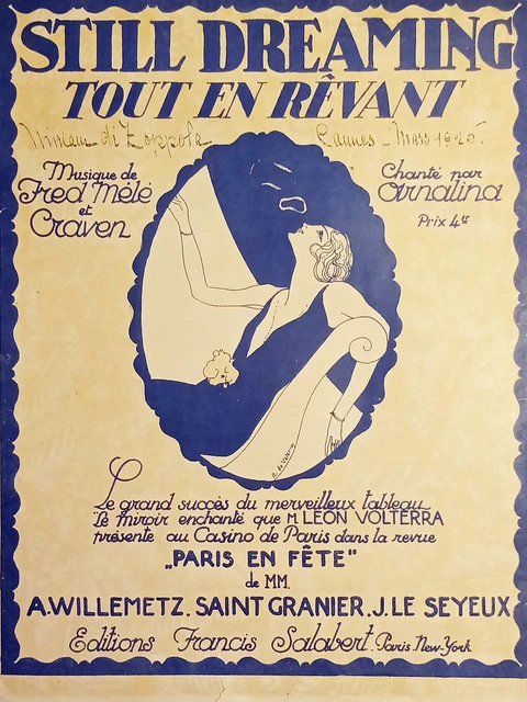 SPARTITI - STILL Dreaming ( Tout en Revant ) - Fred Mélé & Craven ...