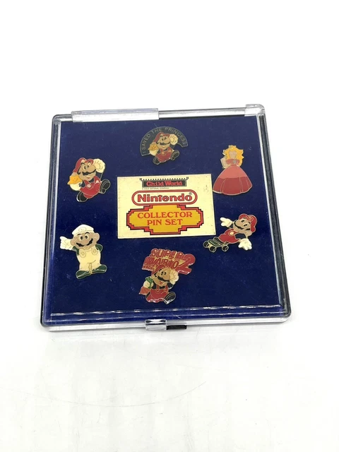 VINTAGE 1989 SUPER Mario Brothers Nintendo Collector Pin Set Child ...