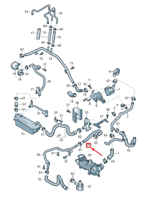TUYAU DE LIQUIDE de refroidissement moteur AUDI A6 Avant C7 4G0121056J ...