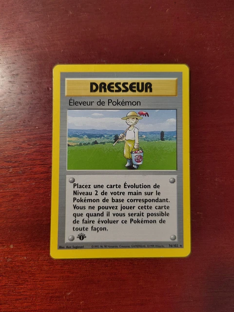 CARTE POKÉMON ELEVEUR de Pokémon 76/102 (Good), Set de Base 1999 ...