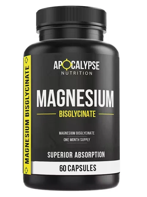 APOCALYPSE NUTRITION MAGNESIUM Bisglycinate - 60 Caps £13.99 - PicClick UK