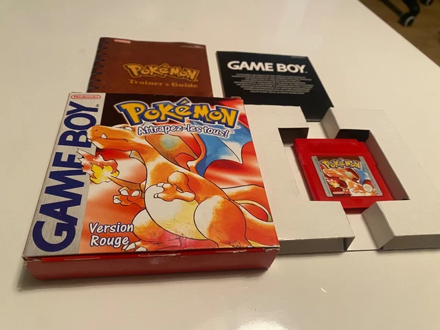 POKÉMON VERSION ROUGE Nintendo Game Boy Complet PAL FAH GameBoy GB EUR ...