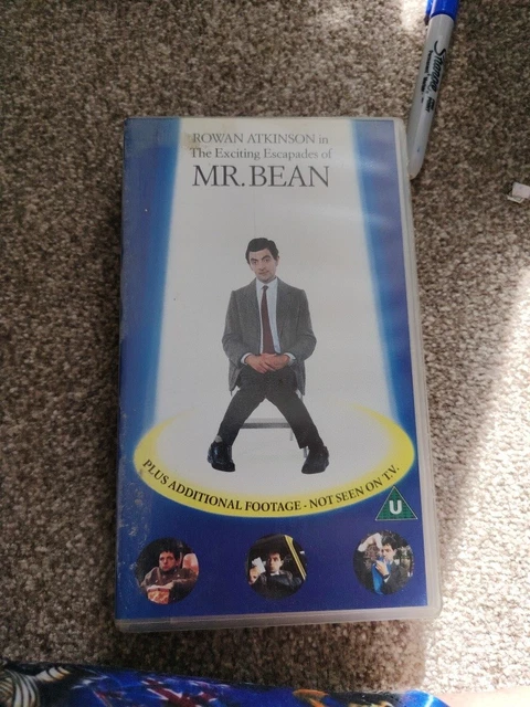MR BEAN VHS Rown Atkinson The Exciting Escapades 3 Vintage Episodes ...