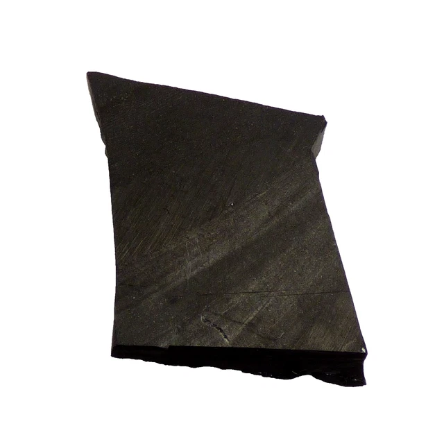 WHITBY JET SLICE Piece Unpolished Natural UK Mineral Specimen 32mm 5.5g ...
