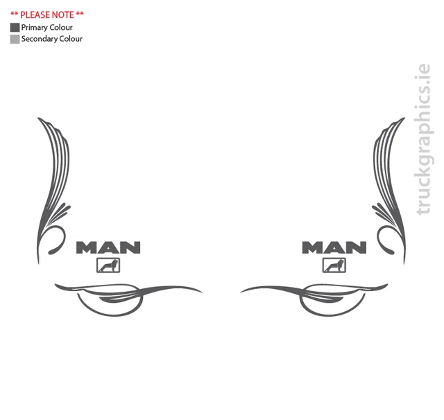 MAN TRUCK SIDE window decal Sticker Graphic (10) £17.99 - PicClick UK