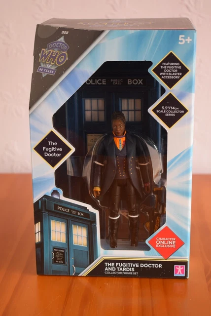 DOCTOR WHO 60 Years Fugitive Dr Action Figure & Tardis Set Character ...