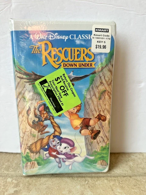 THE RESCUERS DOWN Under (Vhs, ) Disney Black Diamond Sealed New £16.08 ...
