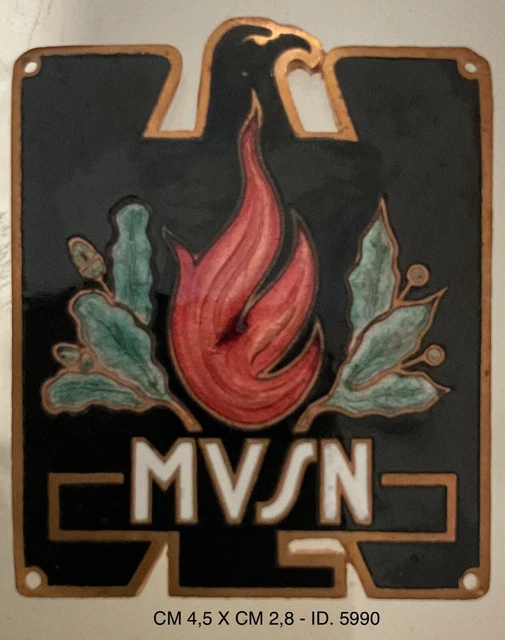 MVSN MILIZIA VOLONTARIA Sicurezza Nazionale Distintivo Cc.nn. Da Petto ...