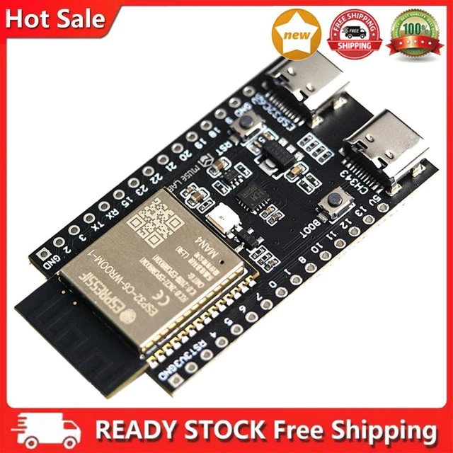ESP32-C6 DEVELOPMENT BOARD WiFi Bluetooth-Compatible ESP32-C6-WROOM-1 Dual USB C £9.59 - PicClick UK