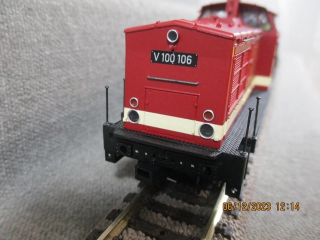 BRAWA SPUR H0 AC 0456 Diesellokomotive V 100 106 der DR Digital ESU in ...