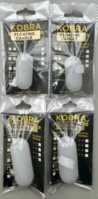 FISHING JOBLOT 4 X Kobra Floating Candle Inline Feeders - For Surface Fishing £9.99 - PicClick UK