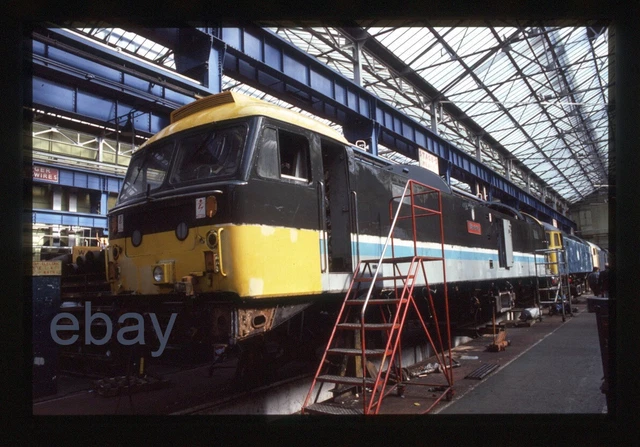 ORIGINAL 35MM SLIDE- Class 47/7 - 47708 inside Crewe works on 6.4.86. £ ...