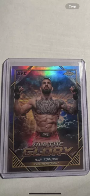 2024 TOPPS CHROME UFC Ilia Topuria custodia rifrattore All The Glory ... 2024 TOPPS CHROME UFC Ilia Topuria custodia rifrattore All The Glory ...