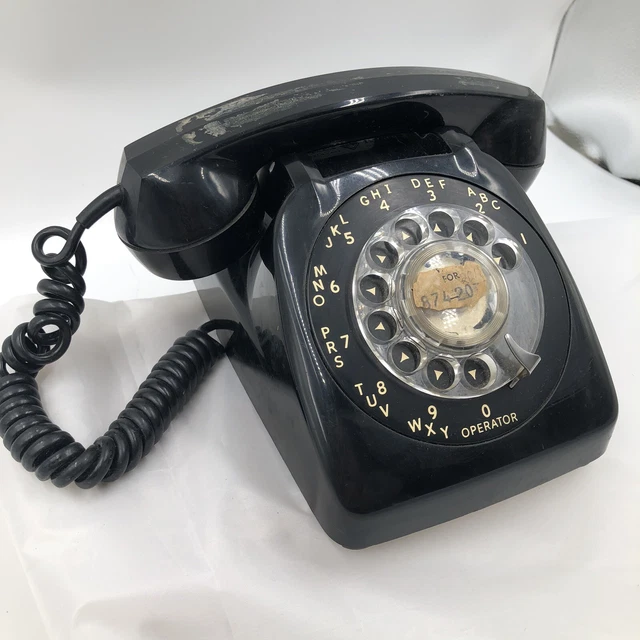 VNTG ROTARY DIAL Telephone Black Automatic Electric Northlake Illinois ...